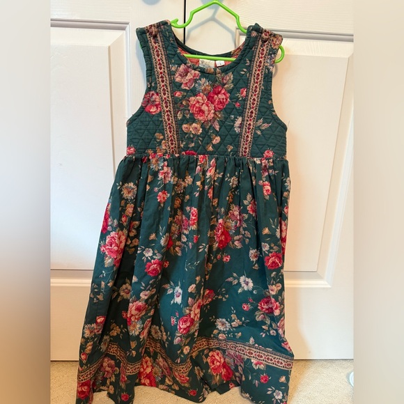 Vera Bradley | Dresses | Vintage Vera Bradley Green Floral Quilted ...